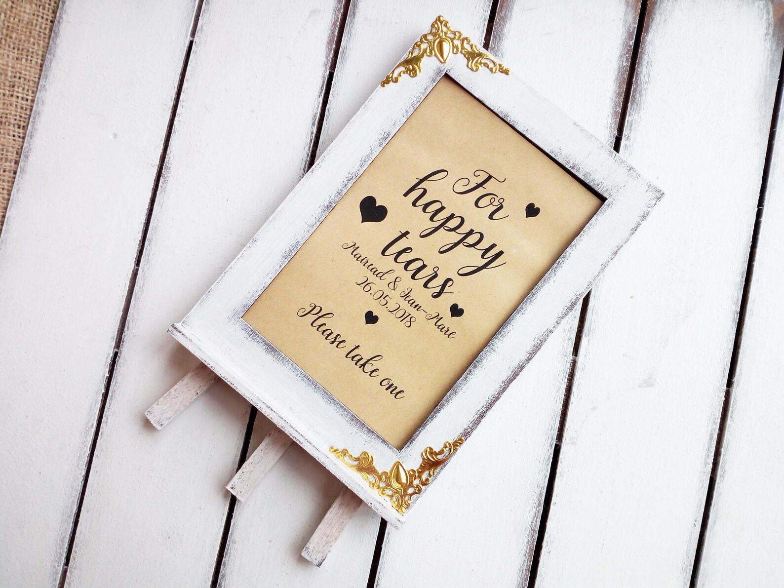 Happy Tears Sign Wedding Tissues Sign Your Happy Tears | Etsy