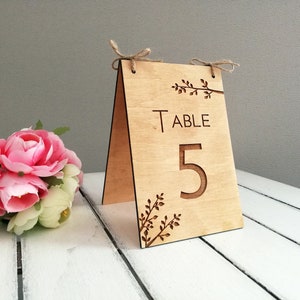 Table Number, Wood Standing Alone Table Numbers, Rustic Wedding Table ...