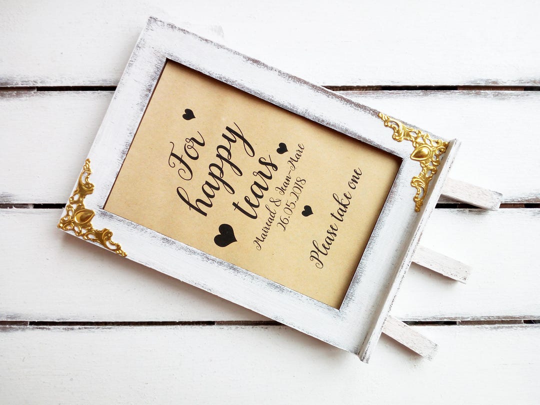 Happy Tears Sign, Wedding Tissues Sign, Your Happy Tears, Wedding ...