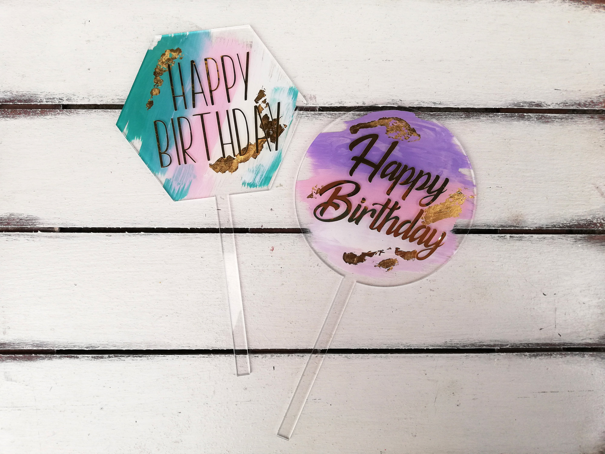 Acrylic Cake Topper Custom Cake Decoration Personalized | Etsy