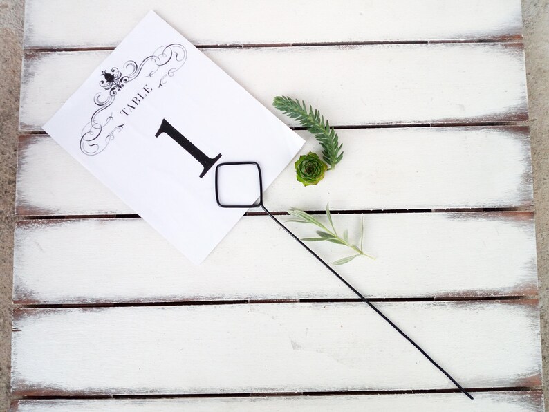 Table Number Holder Sticks Geometric Card Holder Rhombus | Etsy