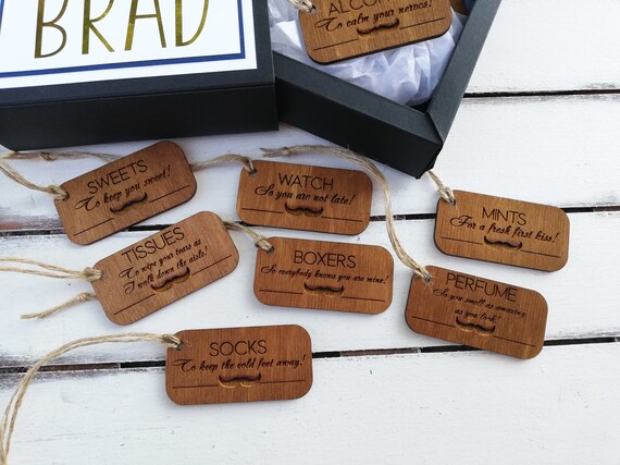 Groom Survival Kit Tag Survival Kit Wooden Gift Tags Groom | Etsy