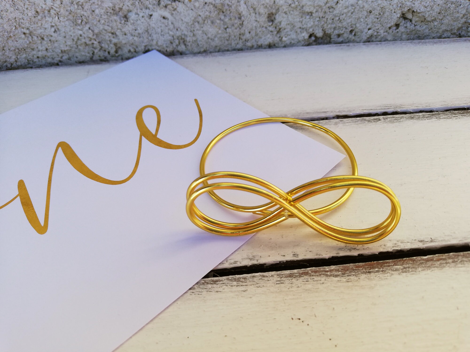 Infinity Table Number Holder Gold Table Number Holder - Etsy