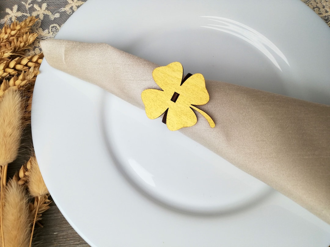 Lucky Charm Shamrock Napkin Ring - Add a Touch of Irish Magic to Your ...