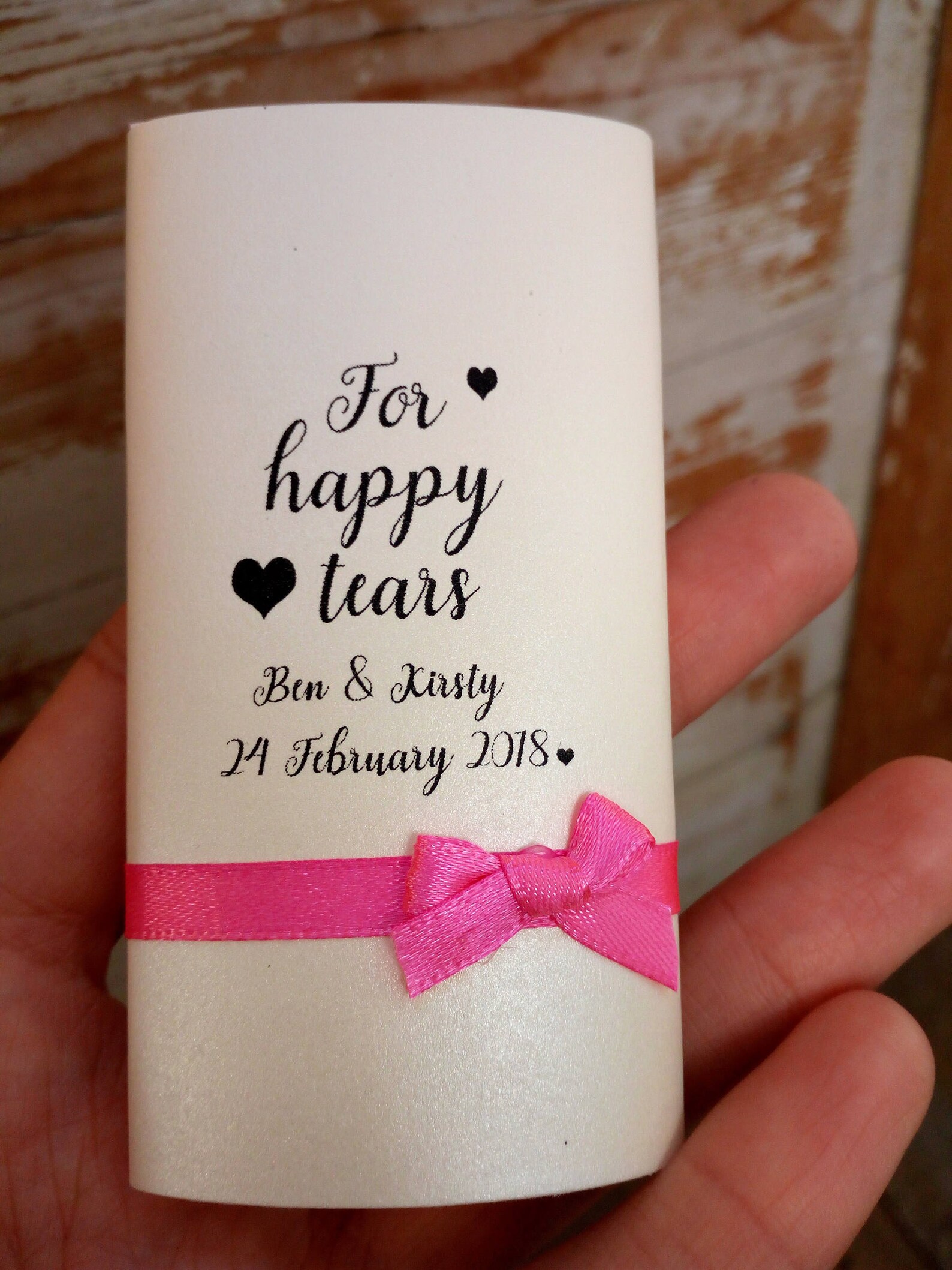 Happy Tears Tissue Pack Tears of Joy Packs White Pearl | Etsy