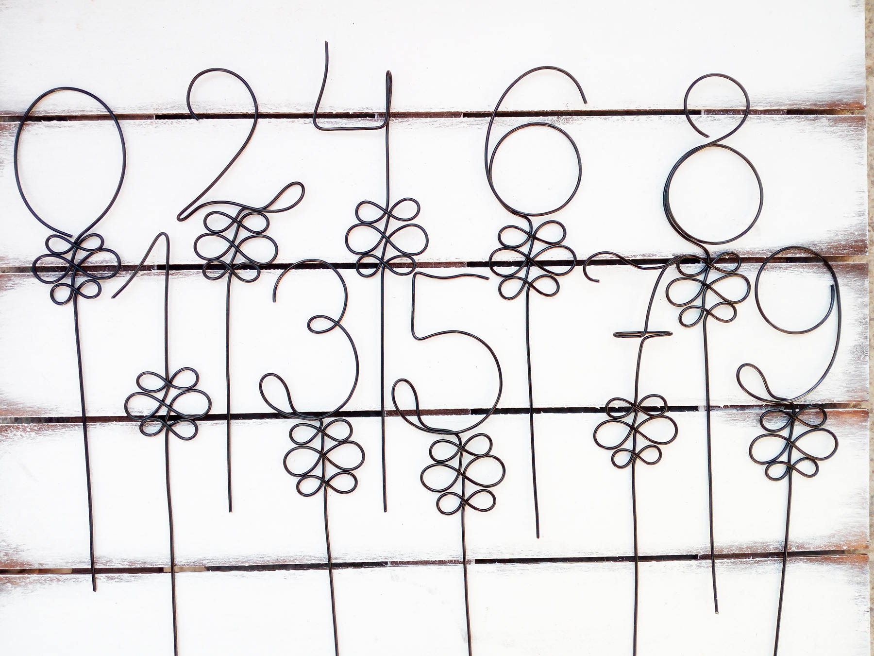 Table Number Wedding Table Decor Table Number Sticks - Etsy