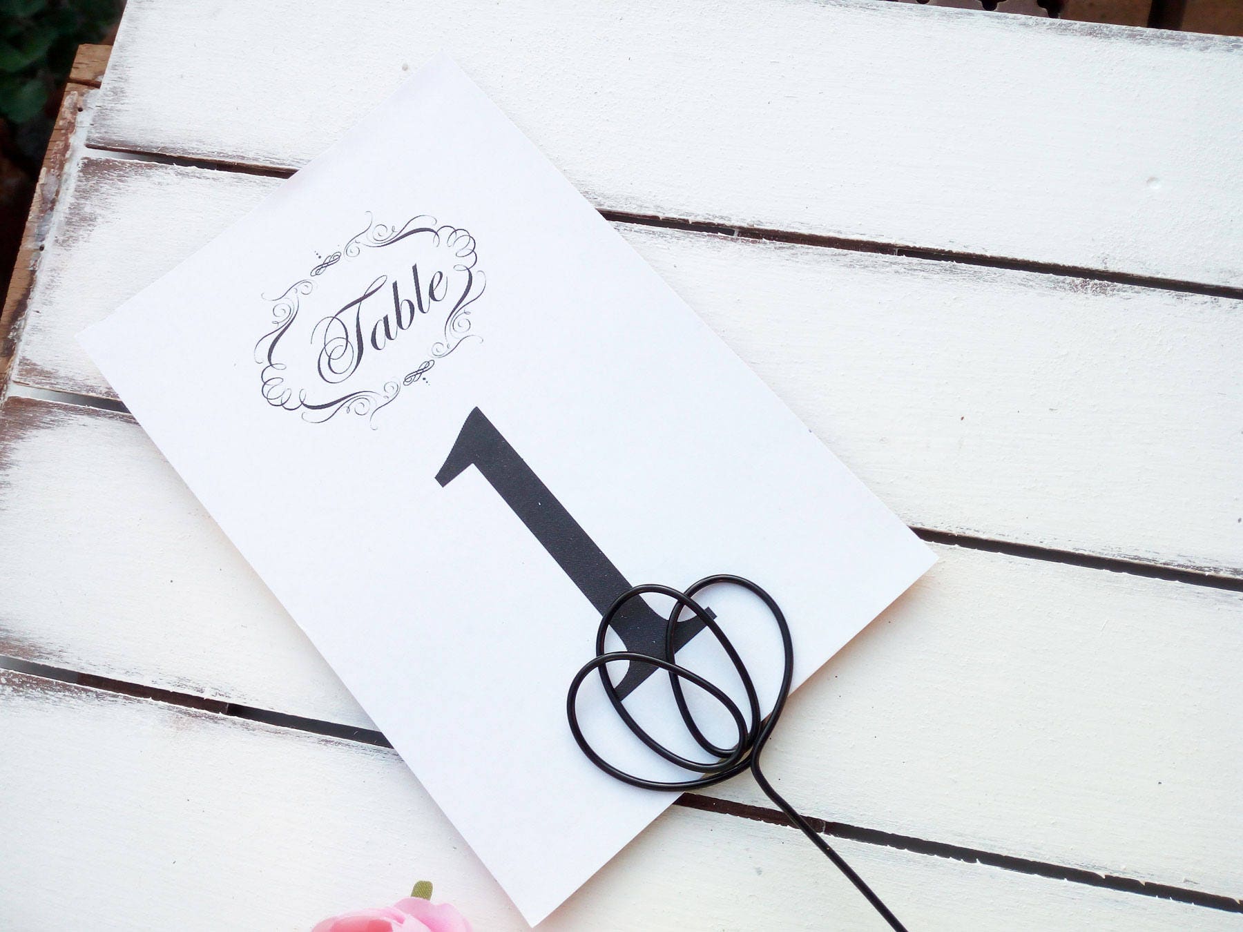 Table Number Holder Sticks Mussels Shells Wedding Table | Etsy