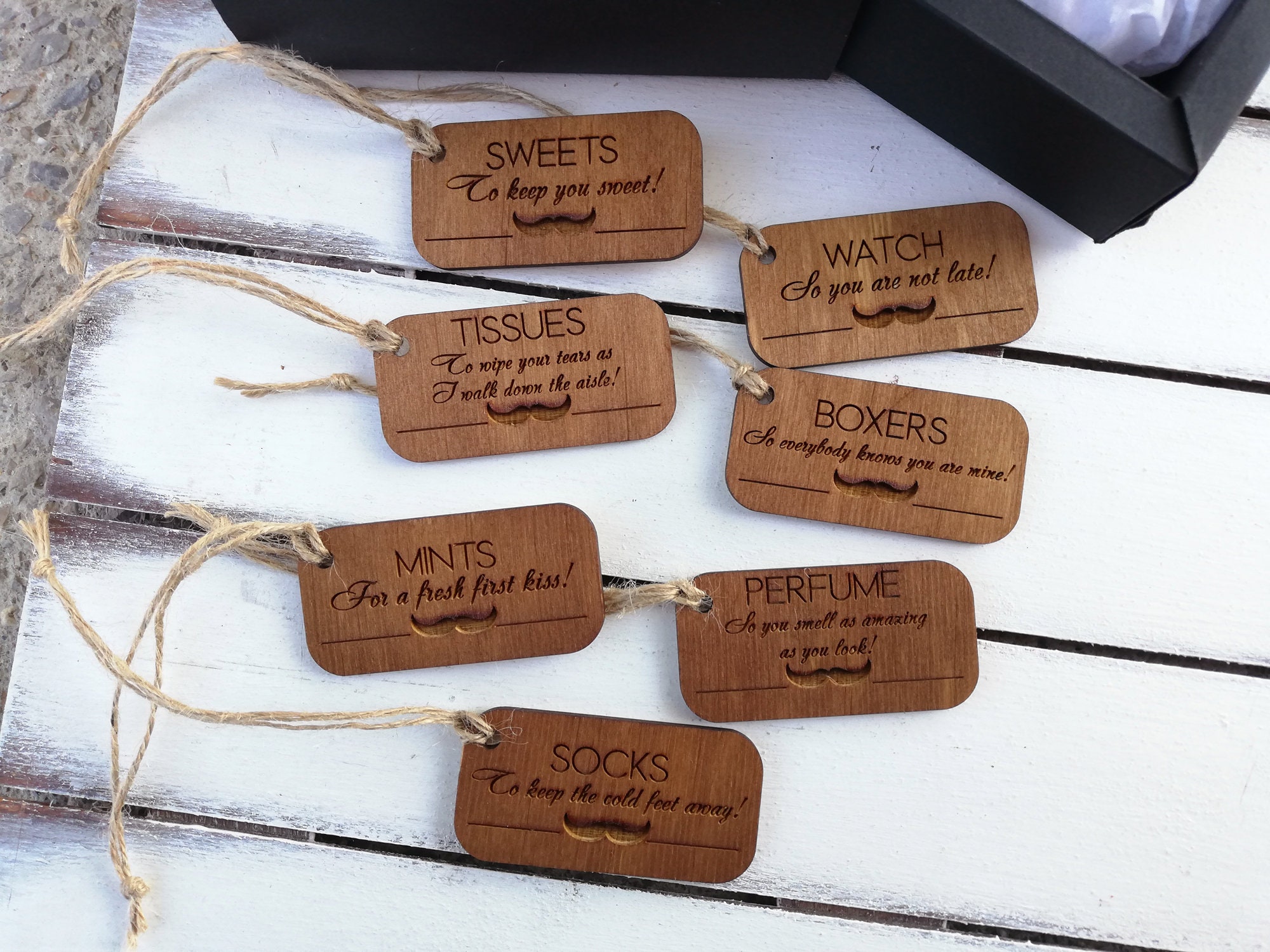 Groom Survival Kit Tag Survival Kit Wooden Gift Tags Groom | Etsy