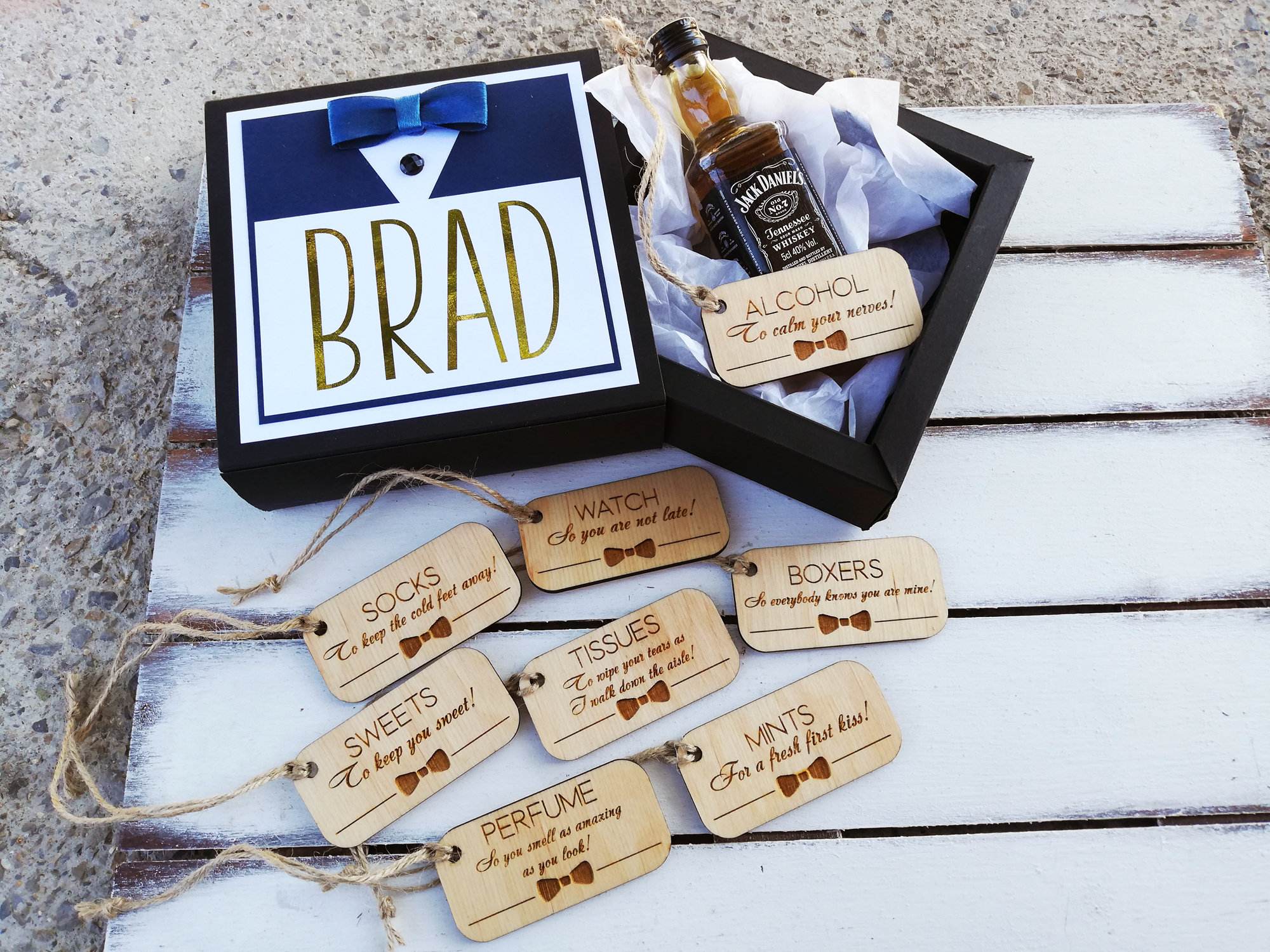 Grooms Survival Kit Groom Survival Kit Tag Wooden Groom Gift - Etsy