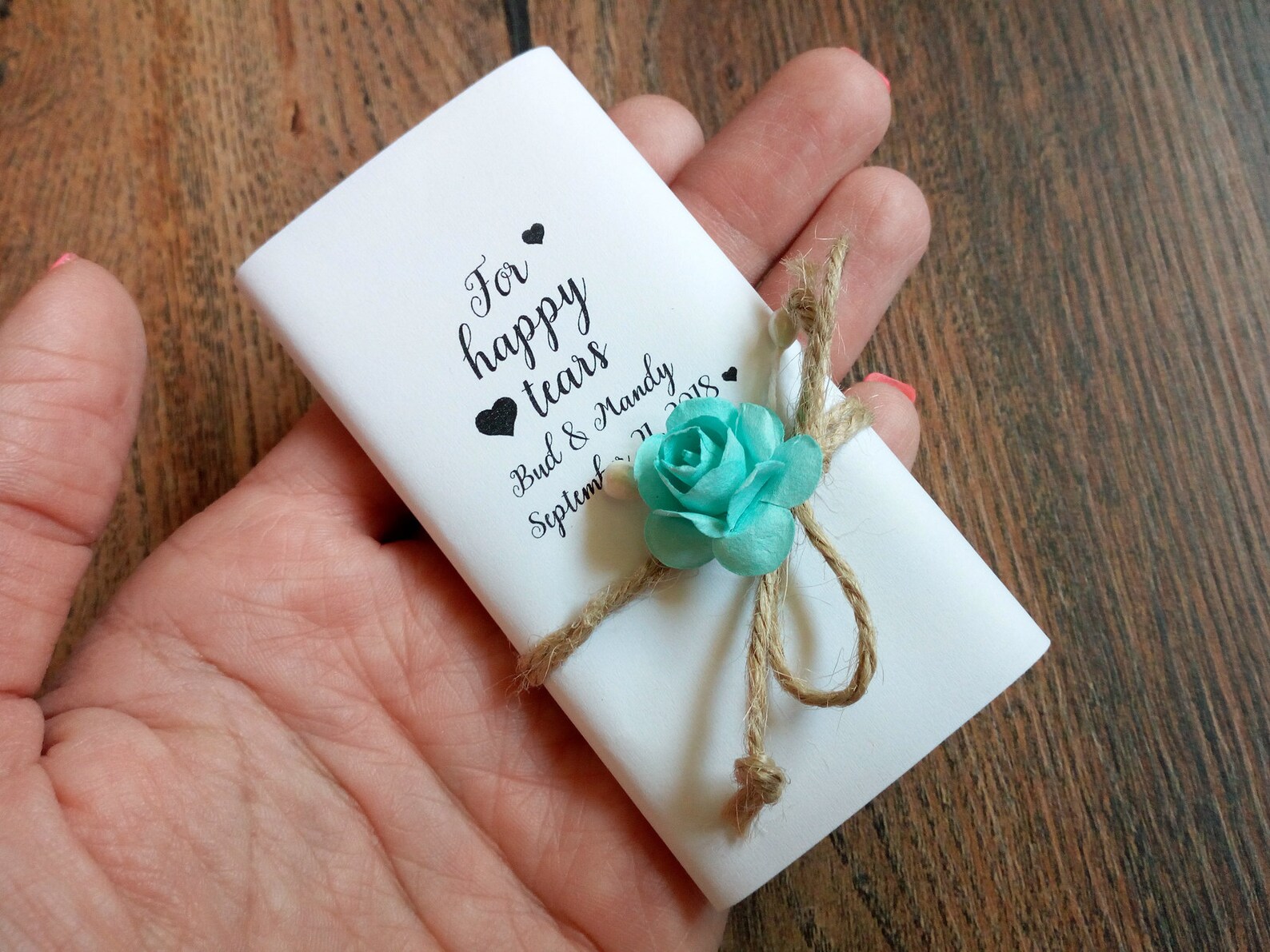 Happy Tears Tissue Pack Wedding Favor Tears of Joy Packs | Etsy