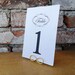 Infinity Table Number Holder Gold Table Centerpieces Silver - Etsy