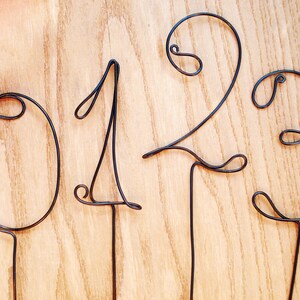 Wedding Table Number Sticks, Party Cocktail Table Decor, Wire Table ...