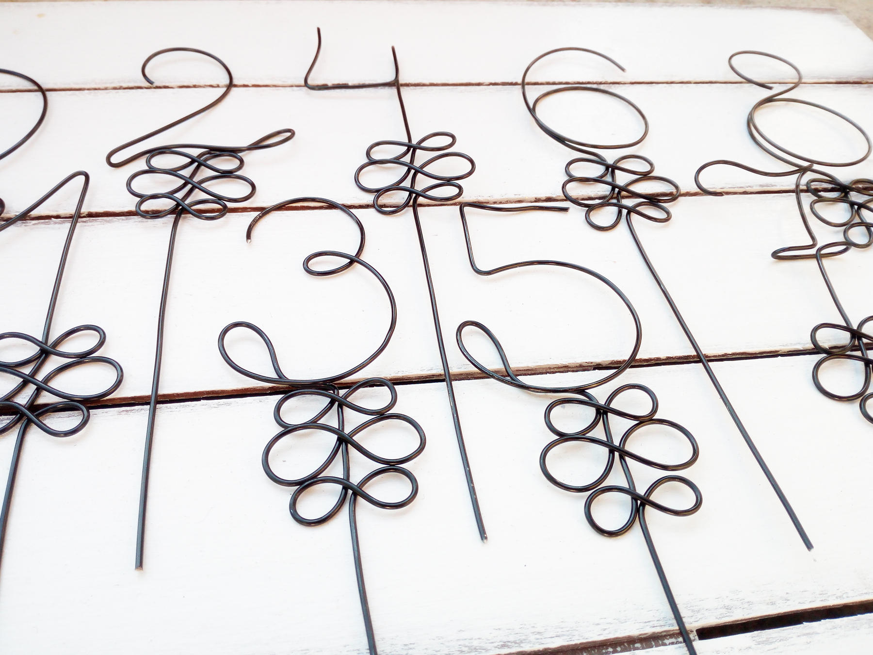 Table number Wedding table decor Table number sticks | Etsy