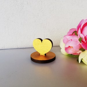 Table Number Holder Stand, Heart Table Number Holders Gold, Wedding ...