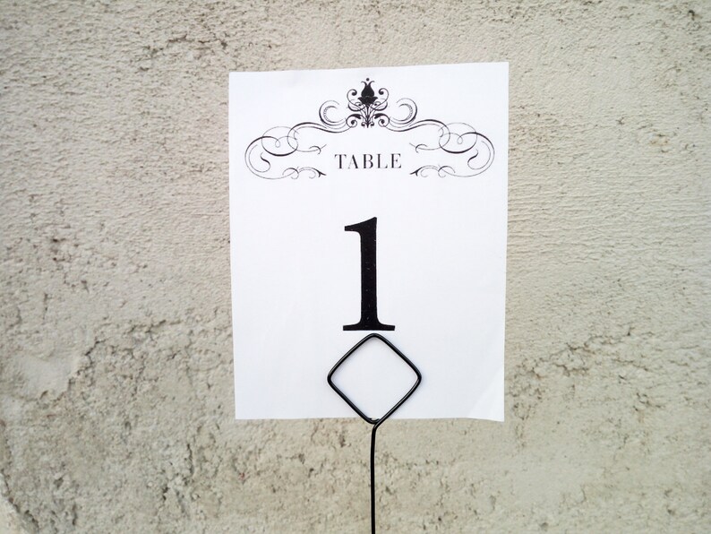 Table Number Holder Sticks Geometric Card Holder Rhombus | Etsy