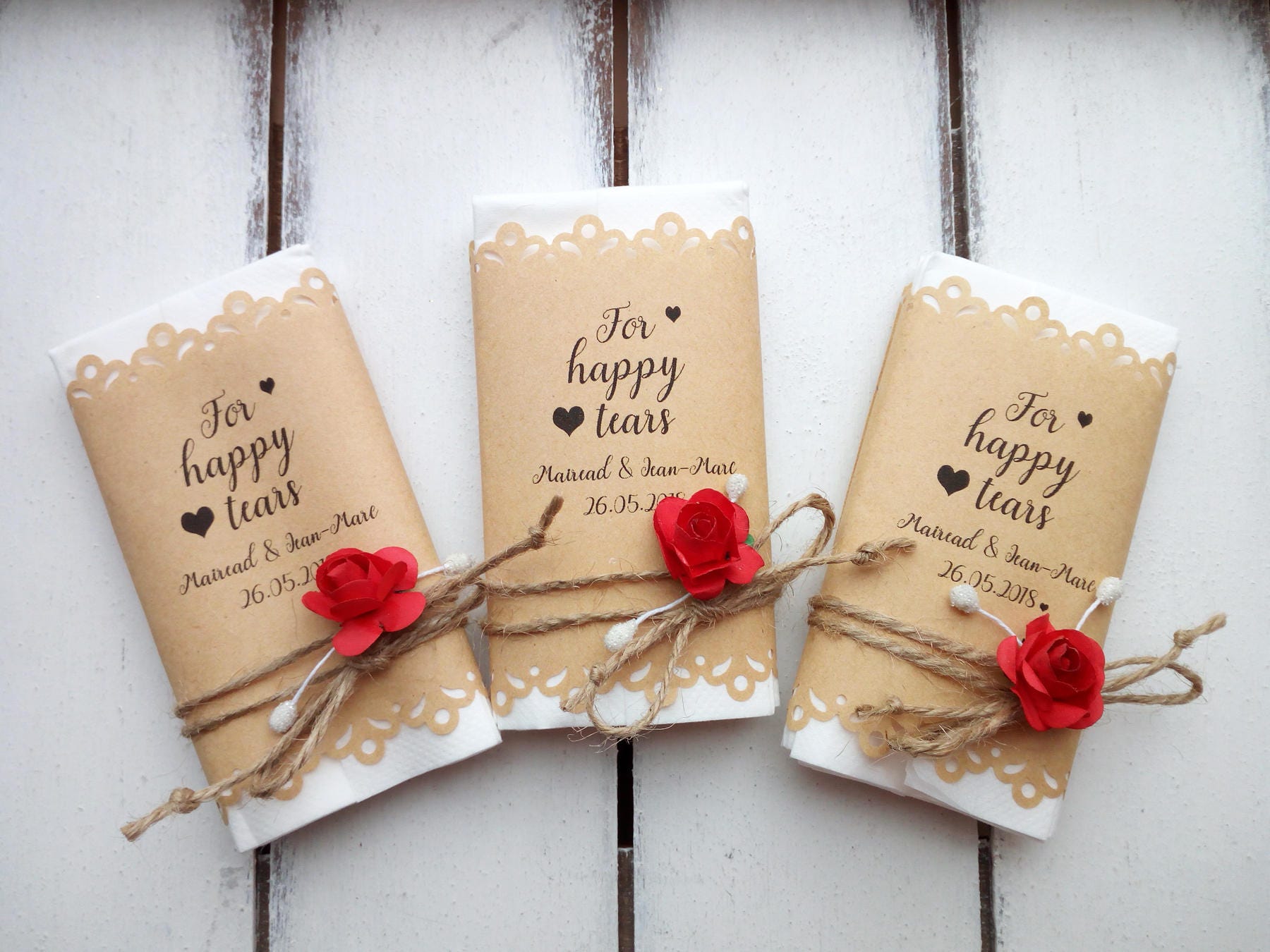 Happy Tears Tissue Pack Wedding Favors Custom Happy Tears - Etsy Australia