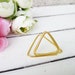 Triangle Table Number Holder Pyramid Menu Stand Geometric - Etsy