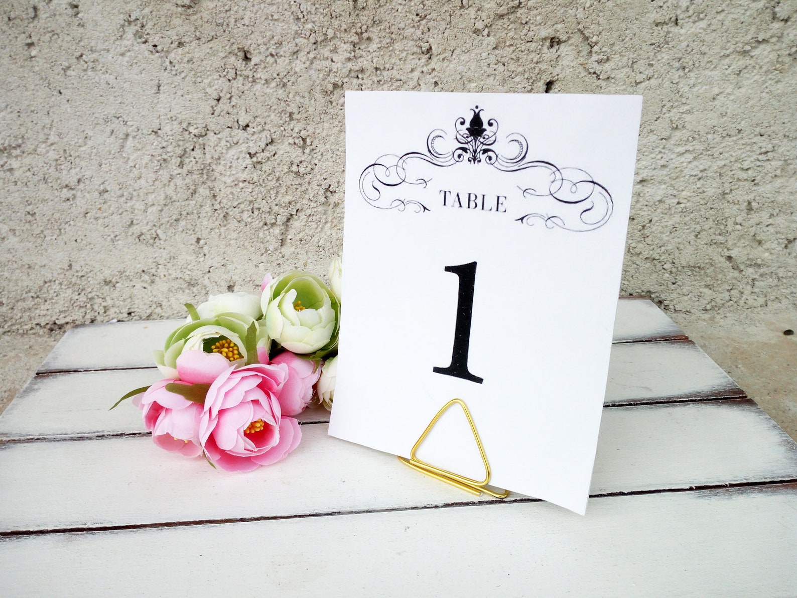 Triangle Table Number Holder Pyramid Menu Stand Geometric | Etsy