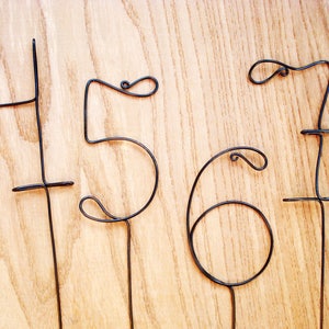 Wedding Table Number Sticks, Party Cocktail Table Decor, Wire Table ...