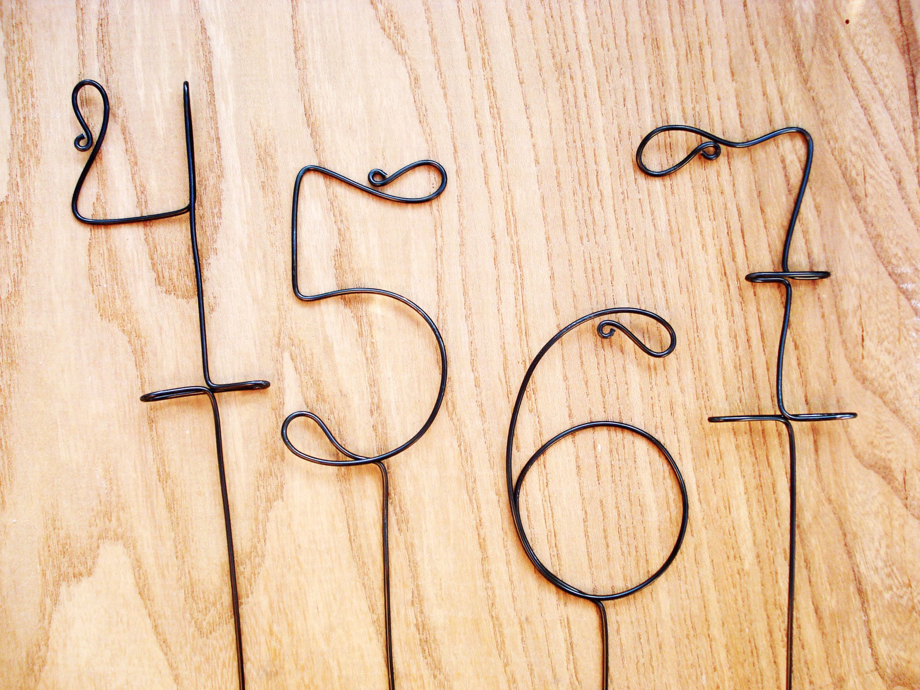 Wedding Table Number Sticks Party Cocktail Table Decor Wire | Etsy
