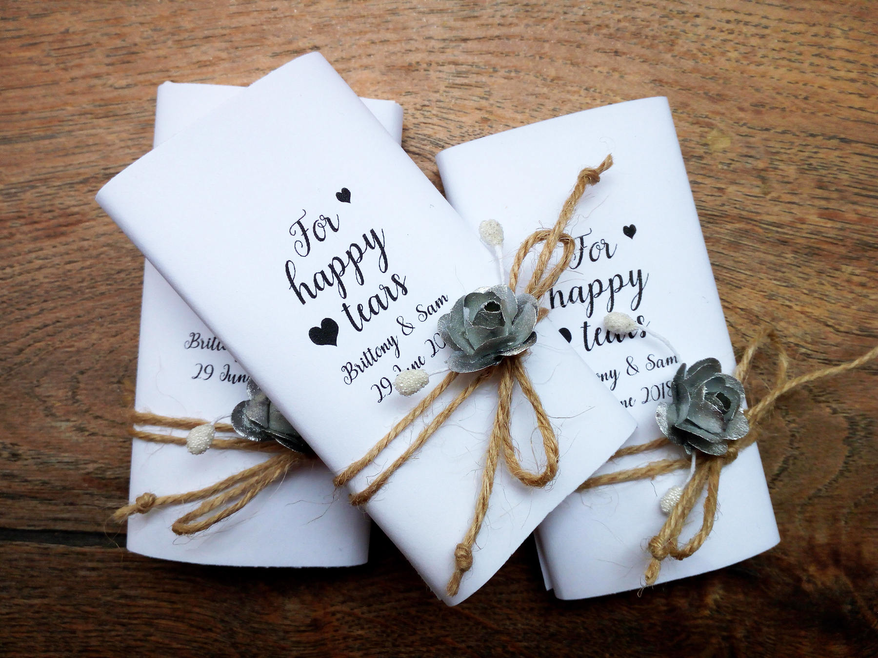 Happy Tears Tissue Pack, Tears of Joy Packs, Wedding Favors for Guests ...
