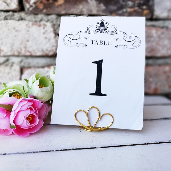 Table Number Stands - Etsy