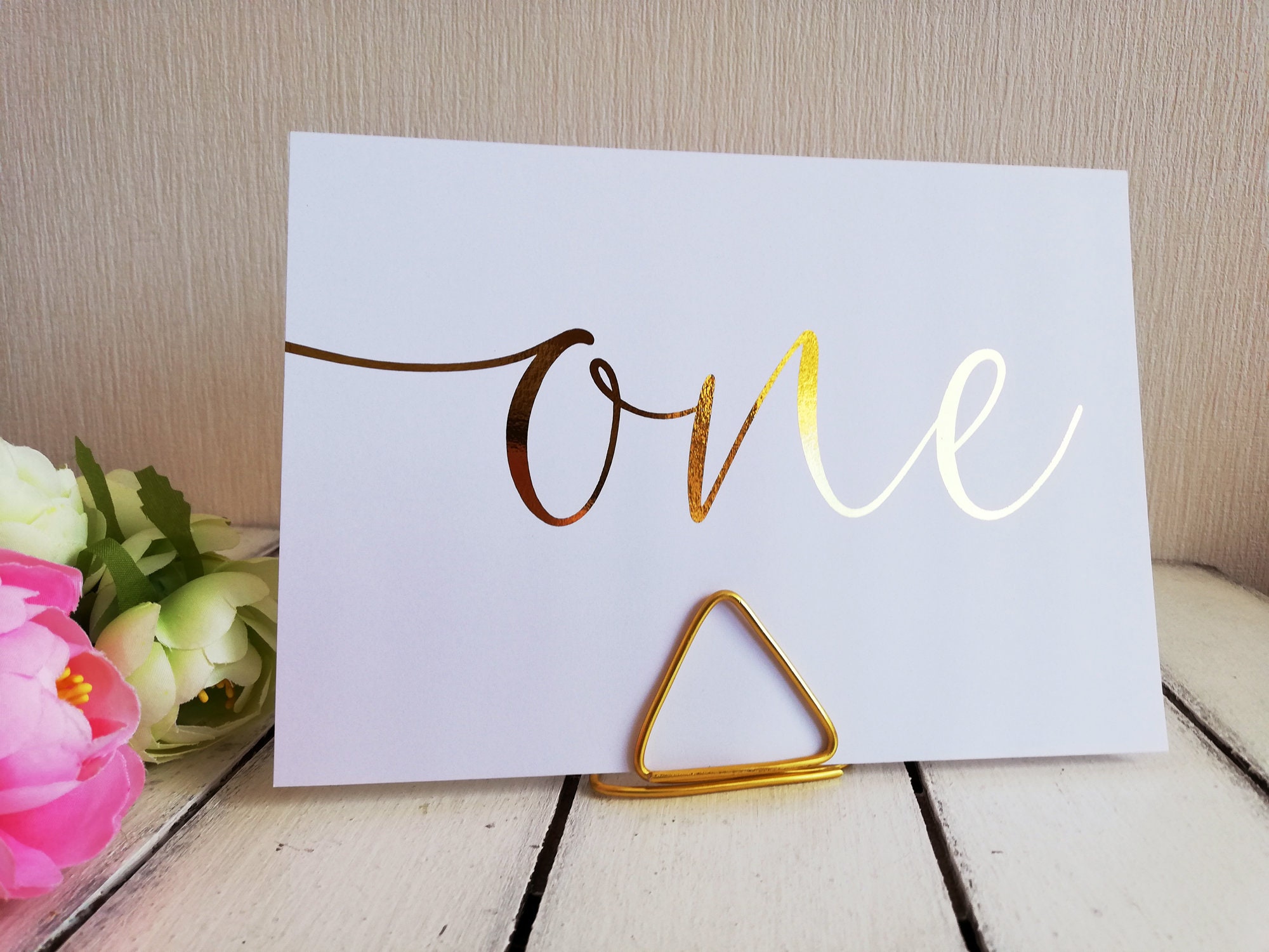 Modern Table Number Holder Triangle Table Number Holder Clip - Etsy