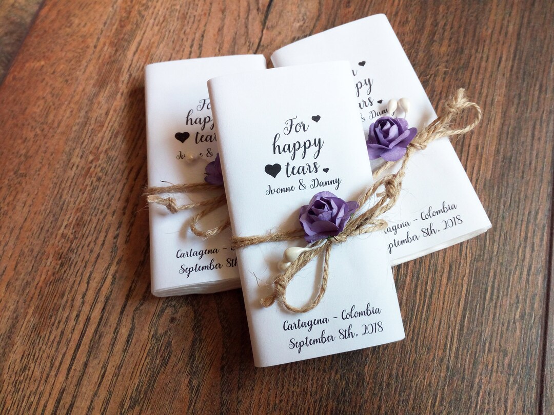 Tears of Joy Pack, Happy Tears Tissue Pack, Wedding Hankerchief, Happy ...