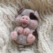 Pig Needle Felted Brooch Pink Piggy Needle Felting Brooch Wool Felt ...