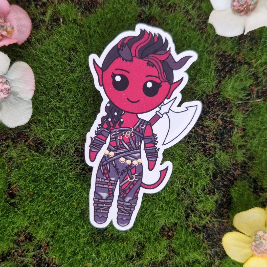 Karlach Chibi Baldur's Gate 3 Die Cut Matte Vinyl Sticker - Etsy