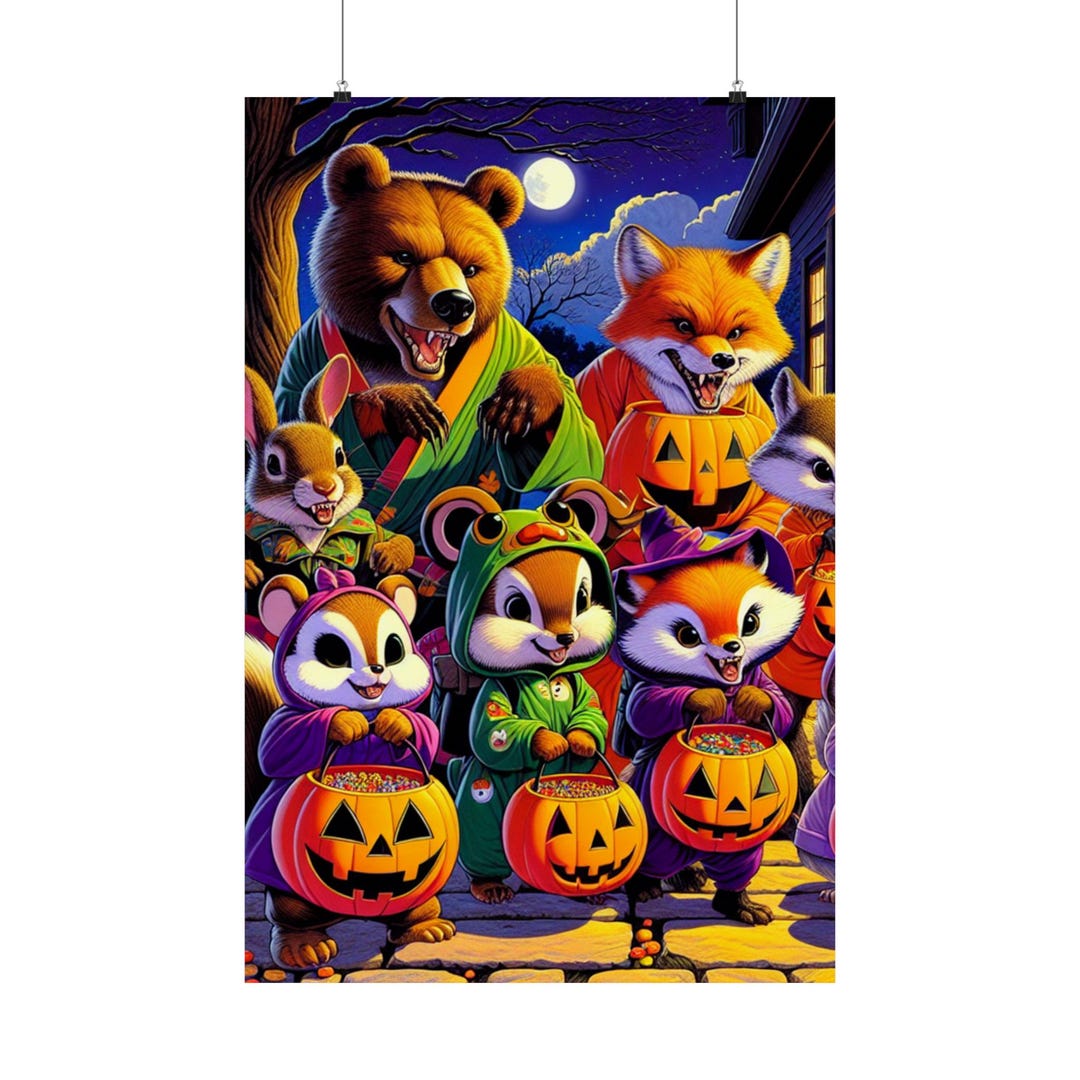 Trick or Treat Matte Vertical Posters - Etsy
