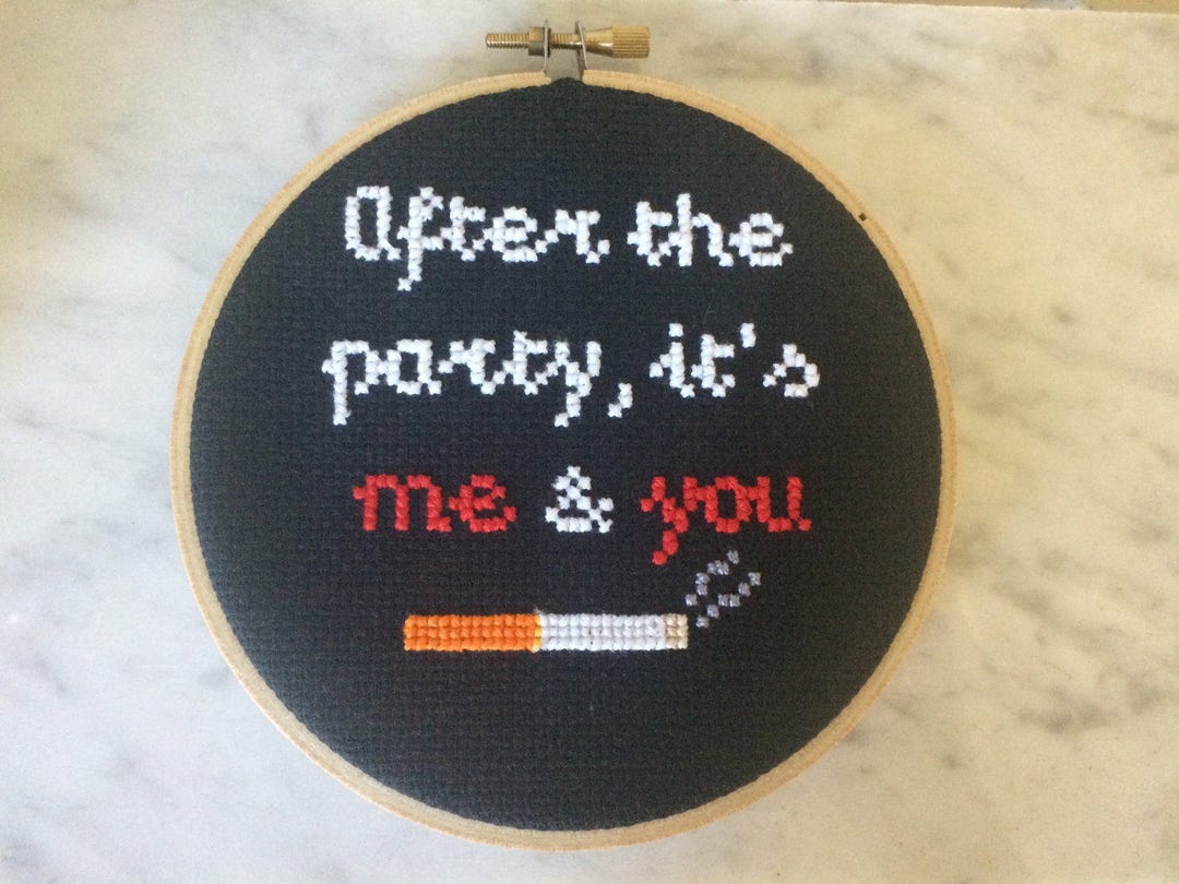 After the Party Cross Stitch - Etsy