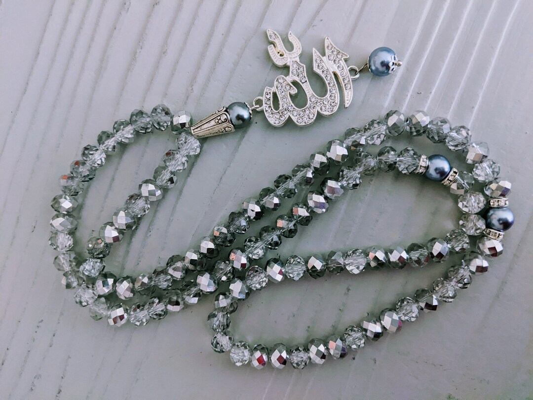 Silver Crystal Tasbih - Etsy