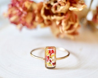 Pressed Flower Ring - Etsy