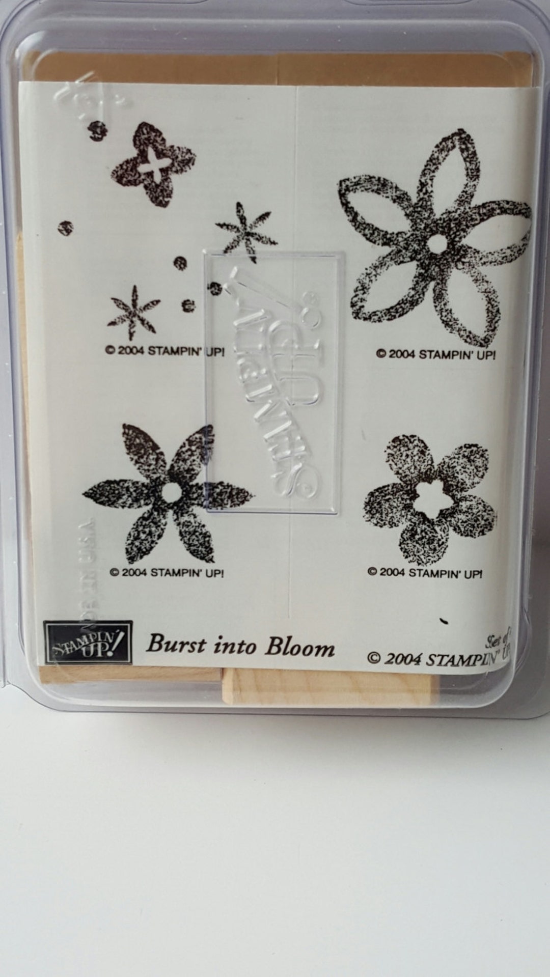 Burst Into Bloom - Stampin' Up! Rubber Stamp Set - Etsy