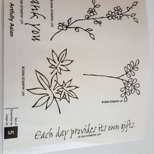 Artfully Asian - Stampin' Up! Rubber Stamp Set - Rubber Stamps ...