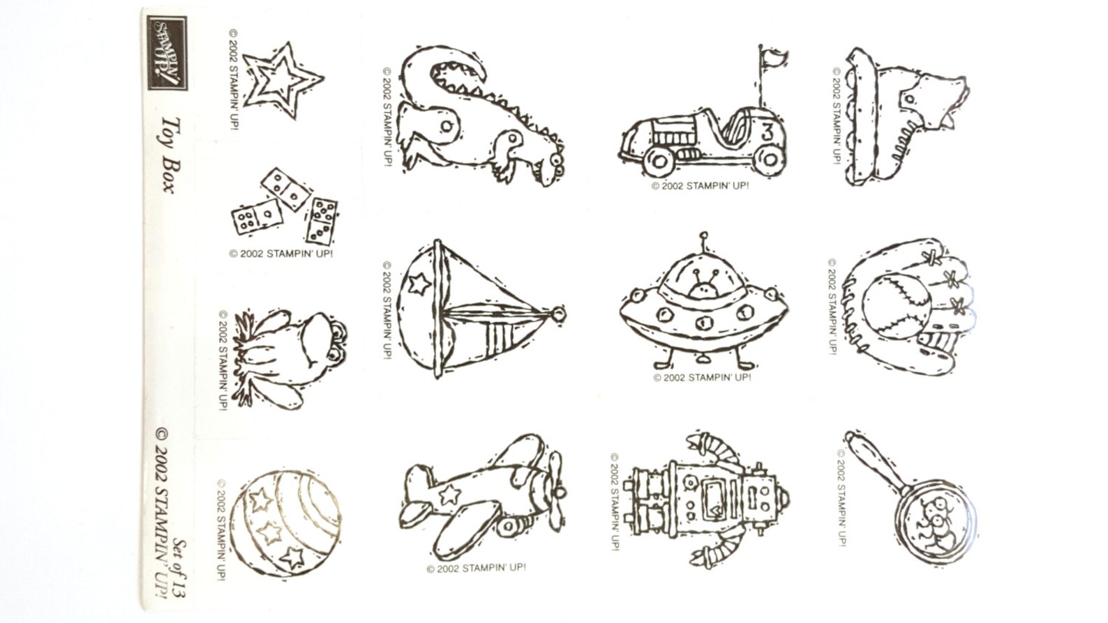 Toy Box - Stampin' Up! Rubber Stamp Set - Etsy