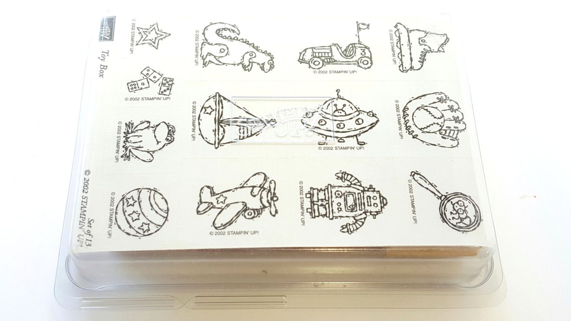 Toy Box - Stampin' Up! Rubber Stamp Set - Etsy
