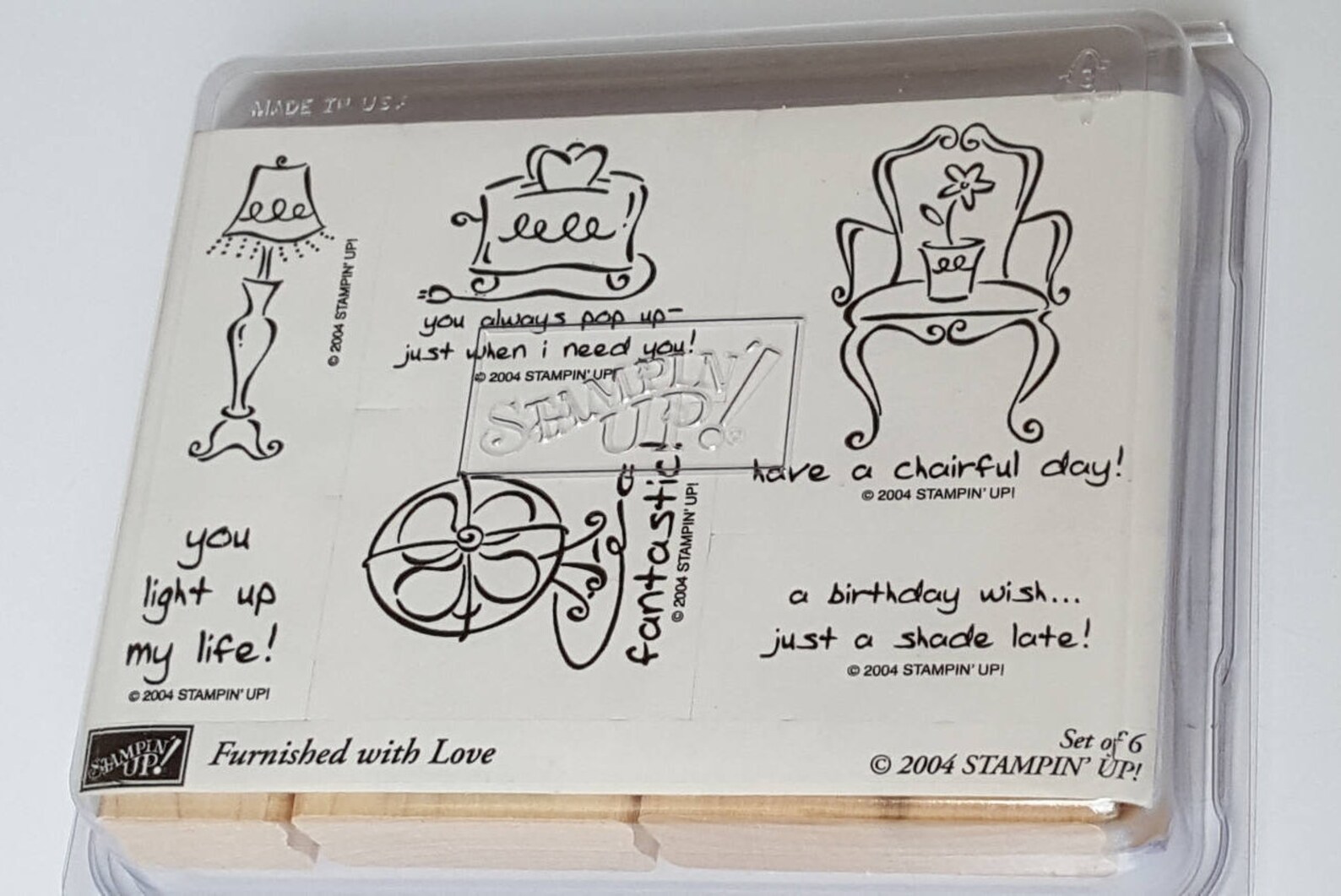 Furnished With Love - Stampin' Up! Rubber Stamp Set - Etsy