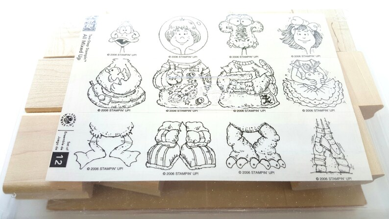 All Mixed up - Stampin' Up! Rubber Stamp Set - Etsy