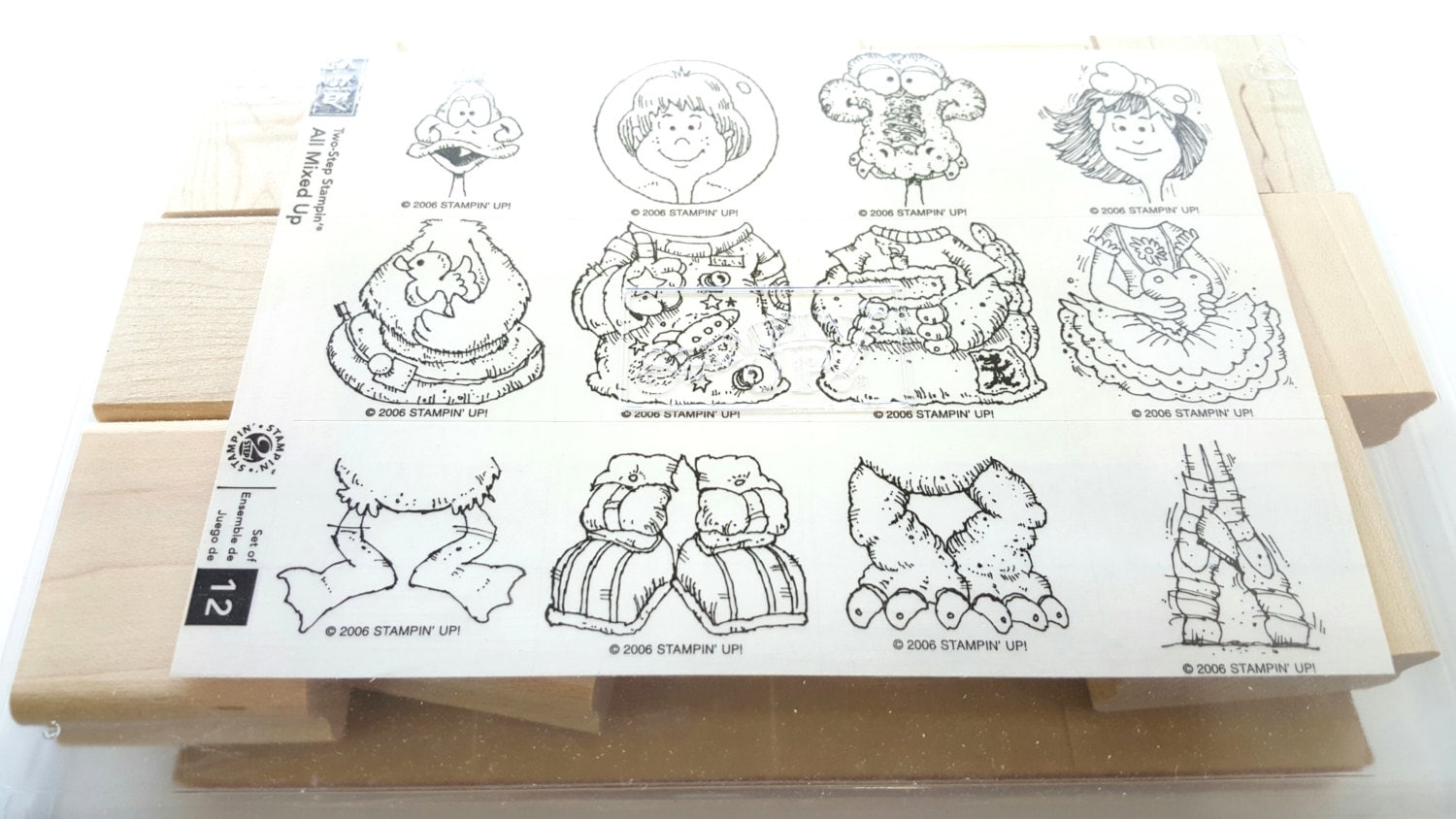 All Mixed up - Stampin' Up! Rubber Stamp Set - Etsy
