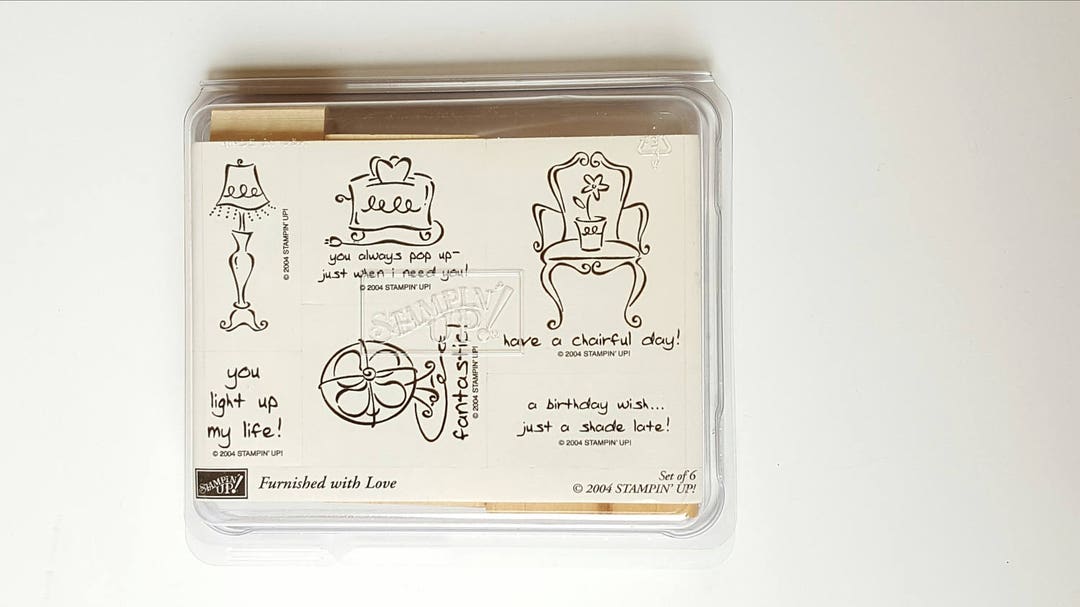 Furnished With Love - Stampin' Up! Rubber Stamp Set - Etsy