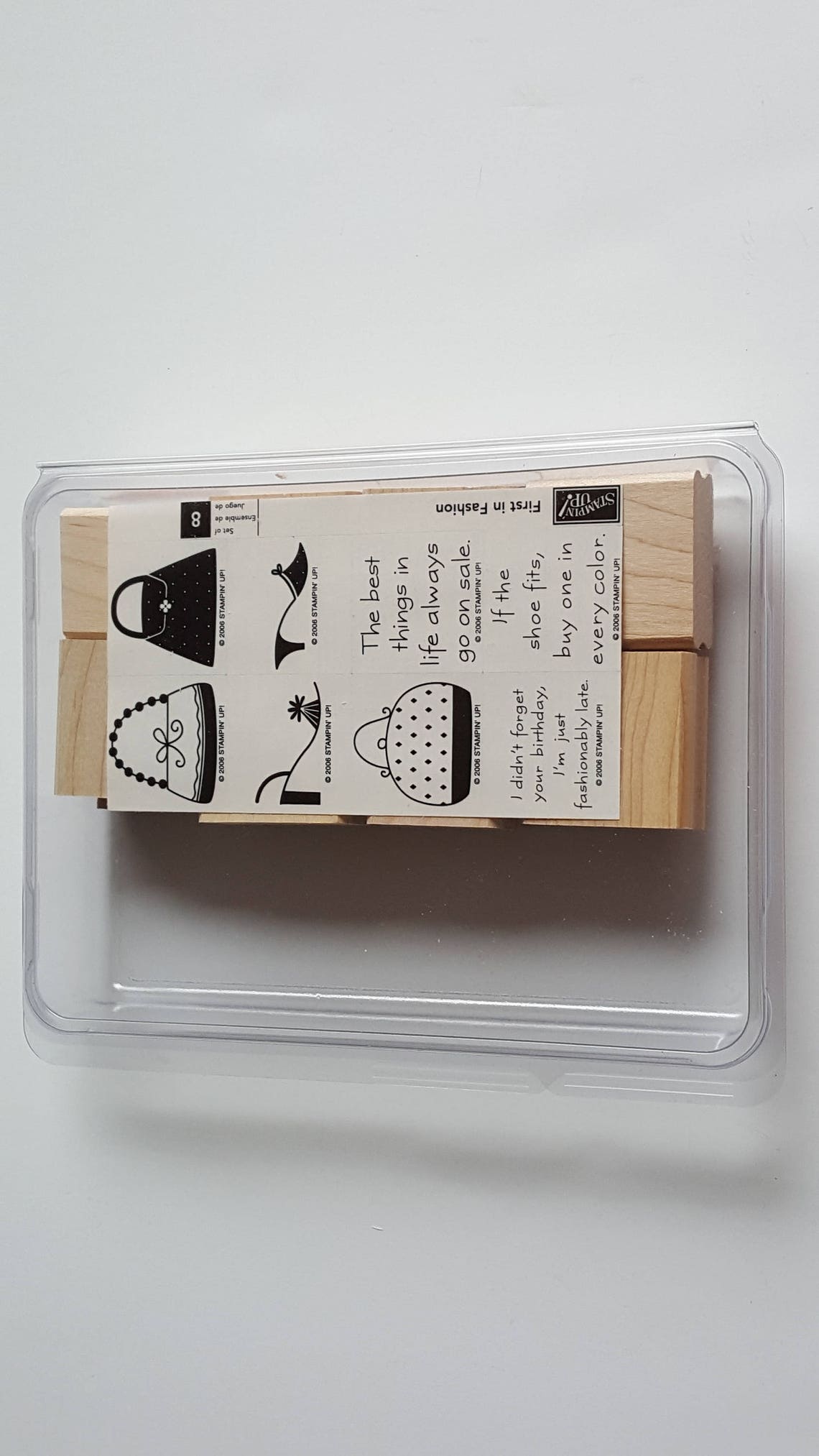First in Fashion - Stampin' Up! Rubber Stamp Set - Fashion Stamp Set ...