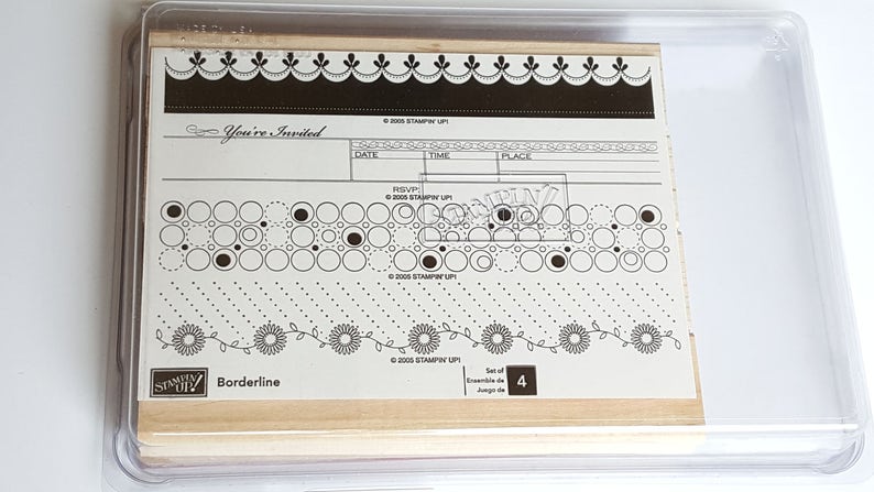 Borderline - Stampin' Up! Rubber Stamp Set - Etsy