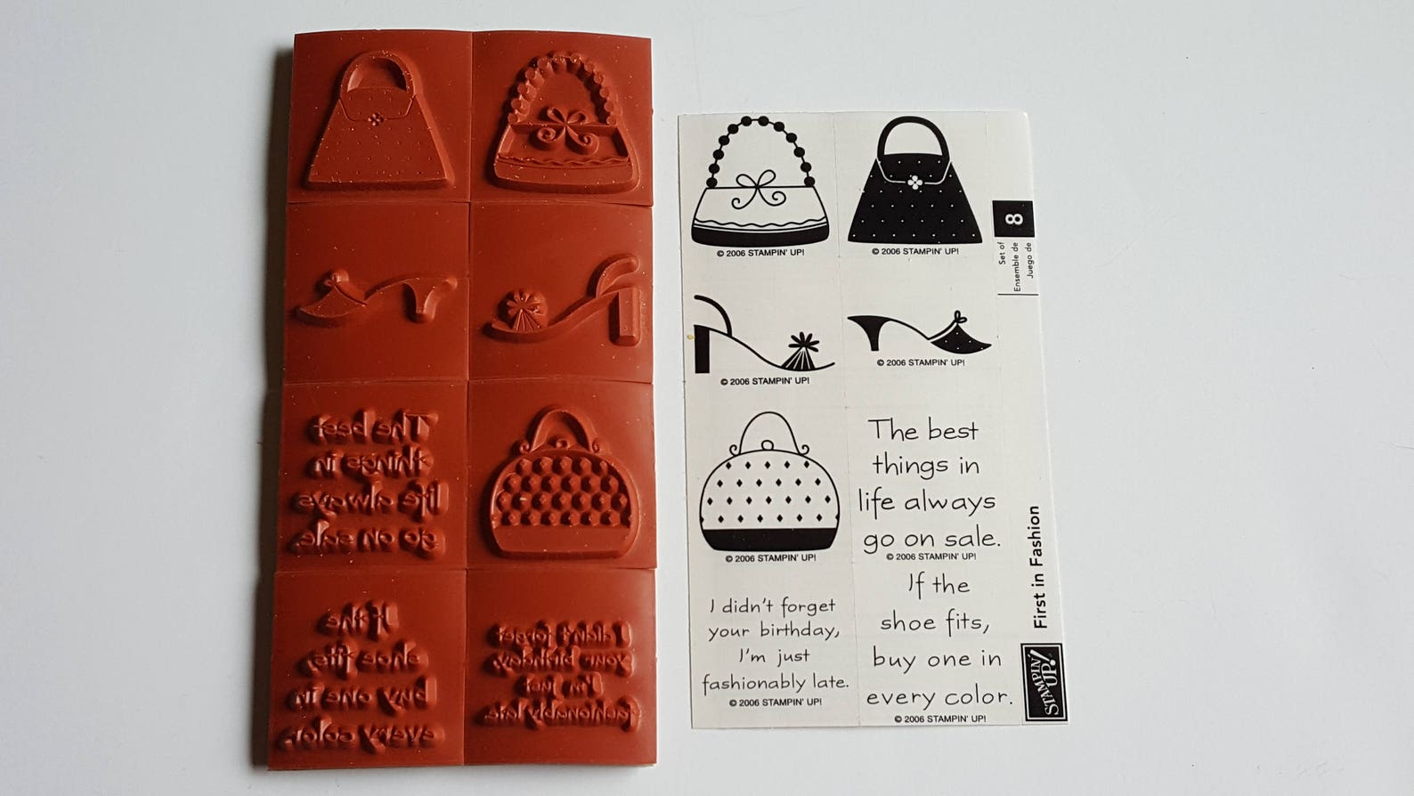 First in Fashion - Stampin' Up! Rubber Stamp Set - Fashion Stamp Set ...