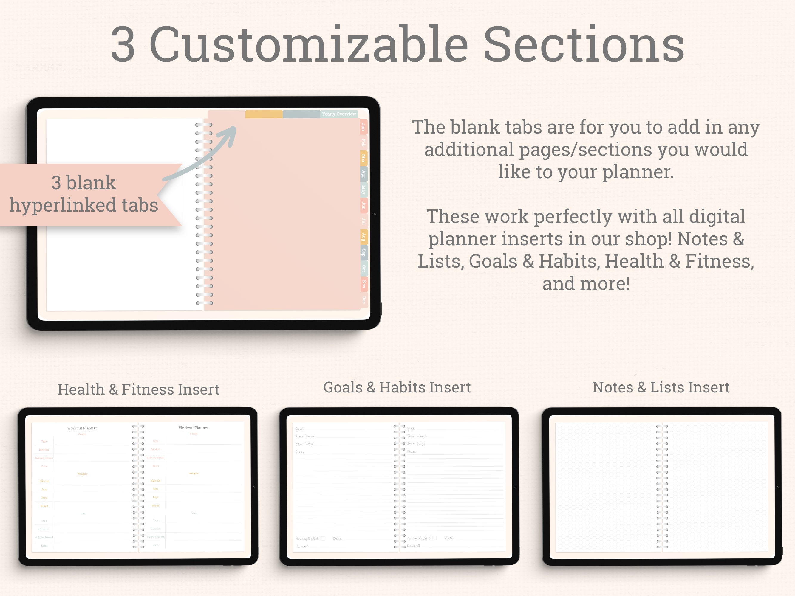 2023 Digital Planner Goodnotes Minimalist Digital Planner 2023 Digital ...