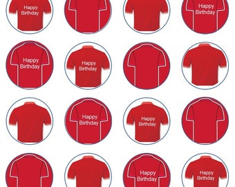 Liverpool Cupcake Toppers - Etsy UK