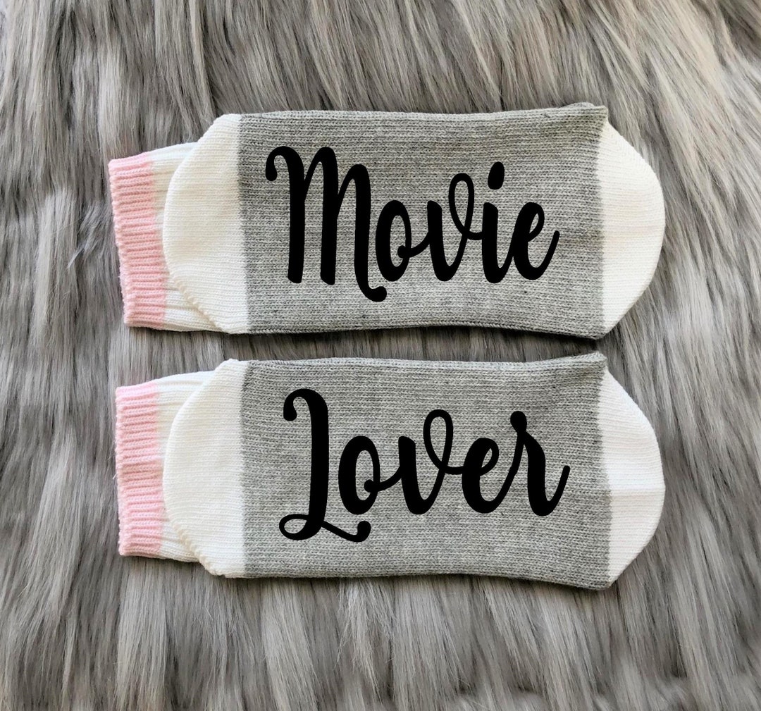 Movie Lover Socks-movie Gifts-movie Lover Gift-movie Buff Gift-best ...