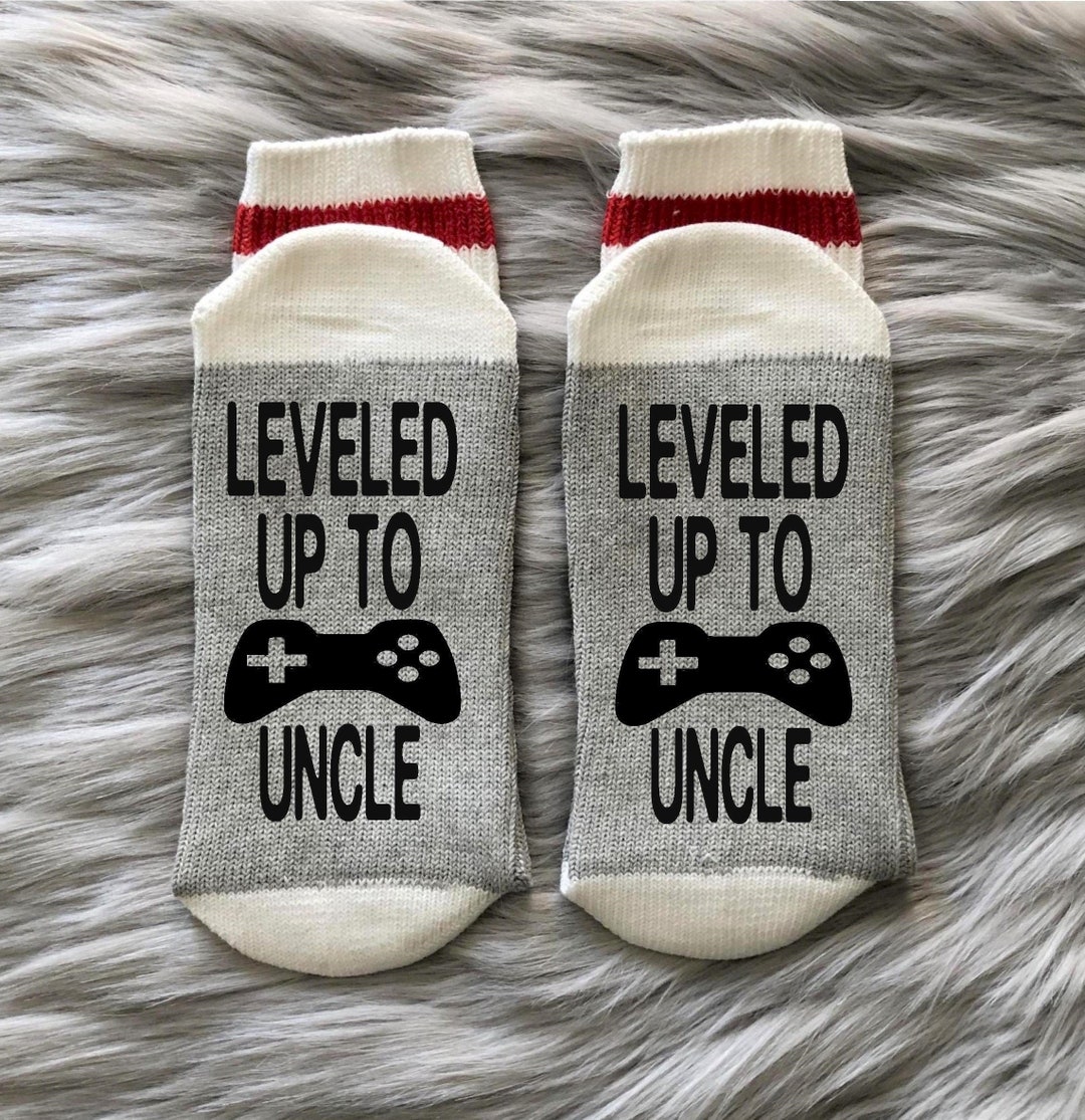 Leveled up to Uncle Socks - New Uncle Gift - Promoted to Uncle - Uncle ...
