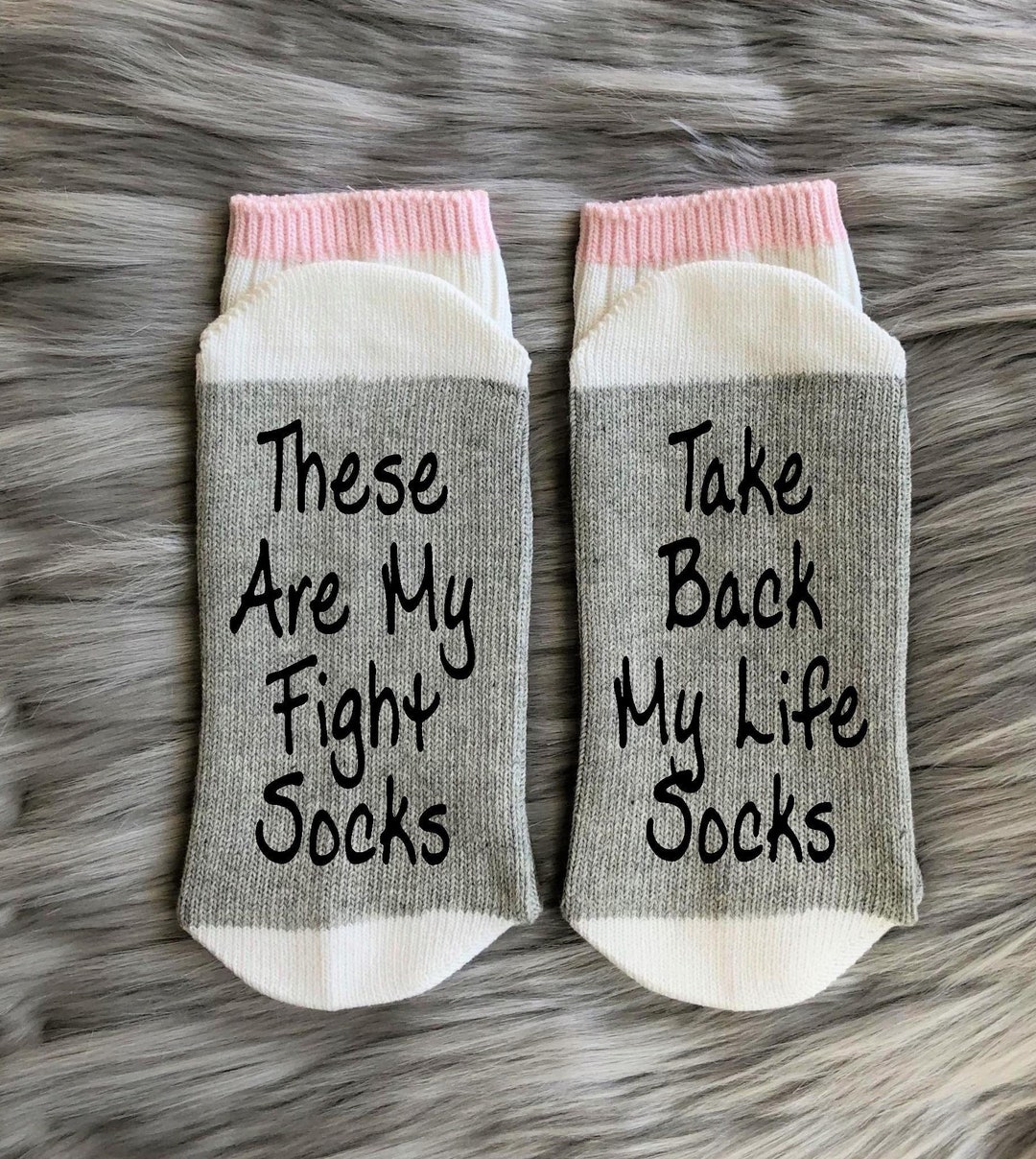 These Are My Fight Socks Take Back My Life-cancer Socks-cancer Gift ...